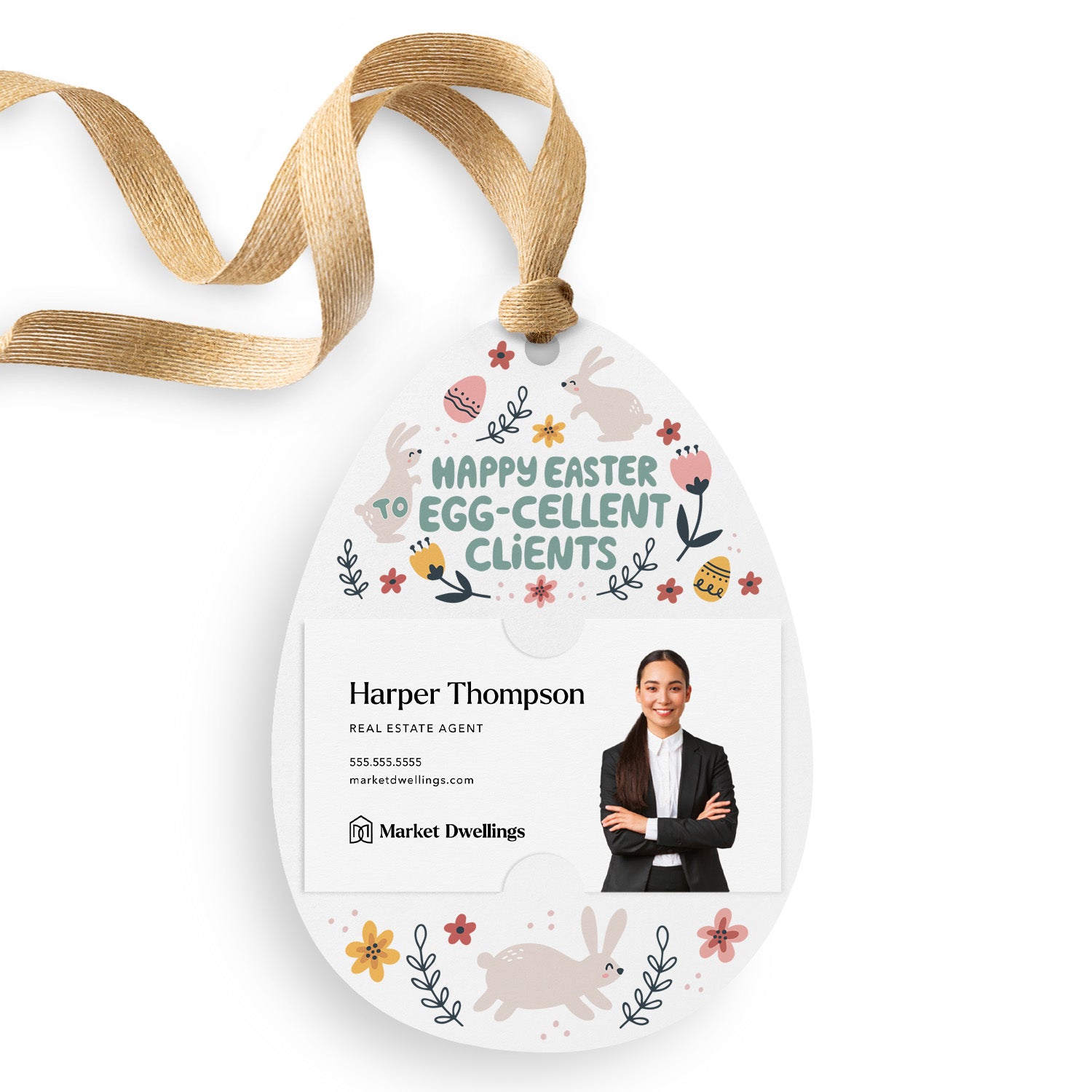 Happy Easter to Egg-Cellent Clients Gift Tags | Spring | Pop By Gift T ...