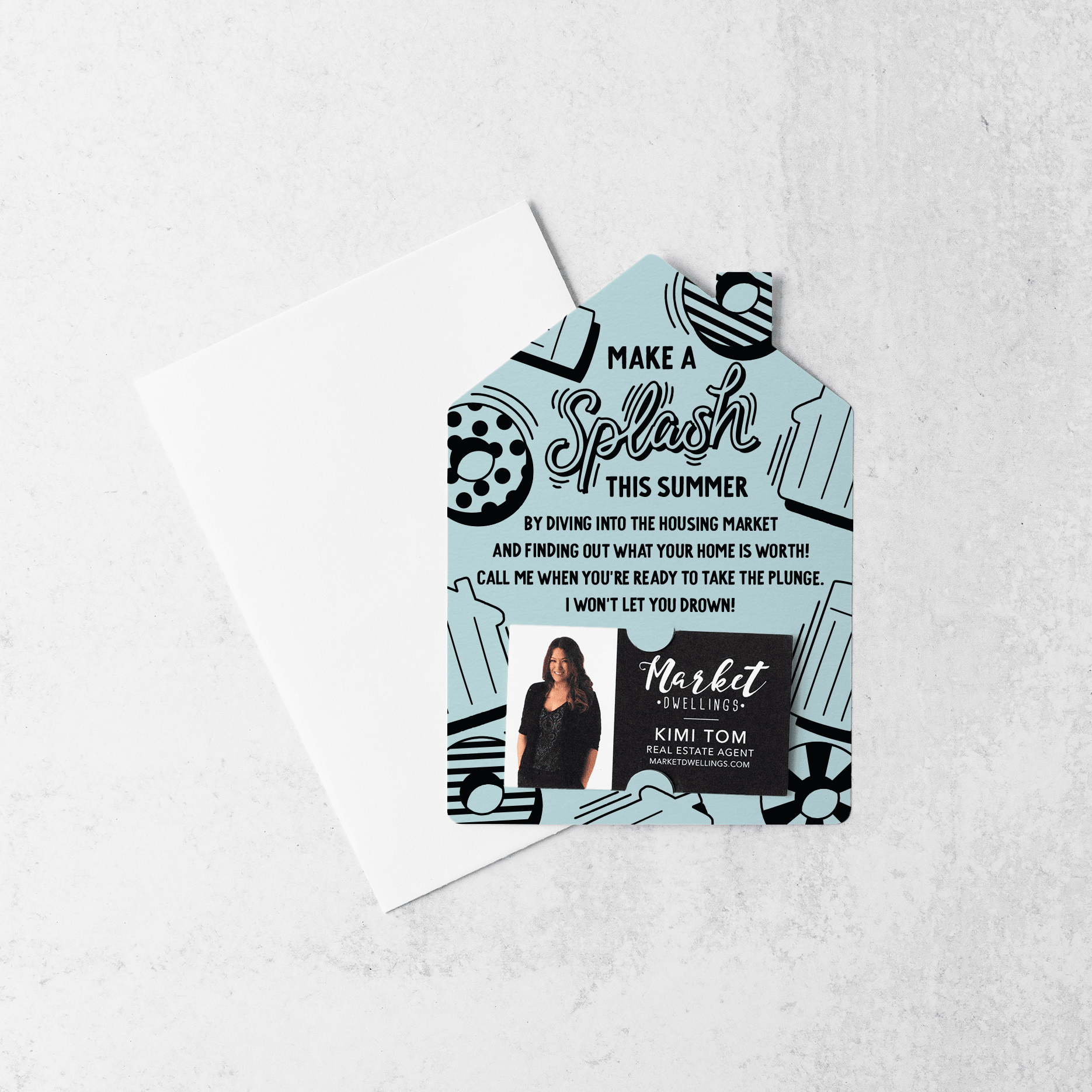 Set of Make a splash this summer | Summer Mailers | Envelopes Included ...