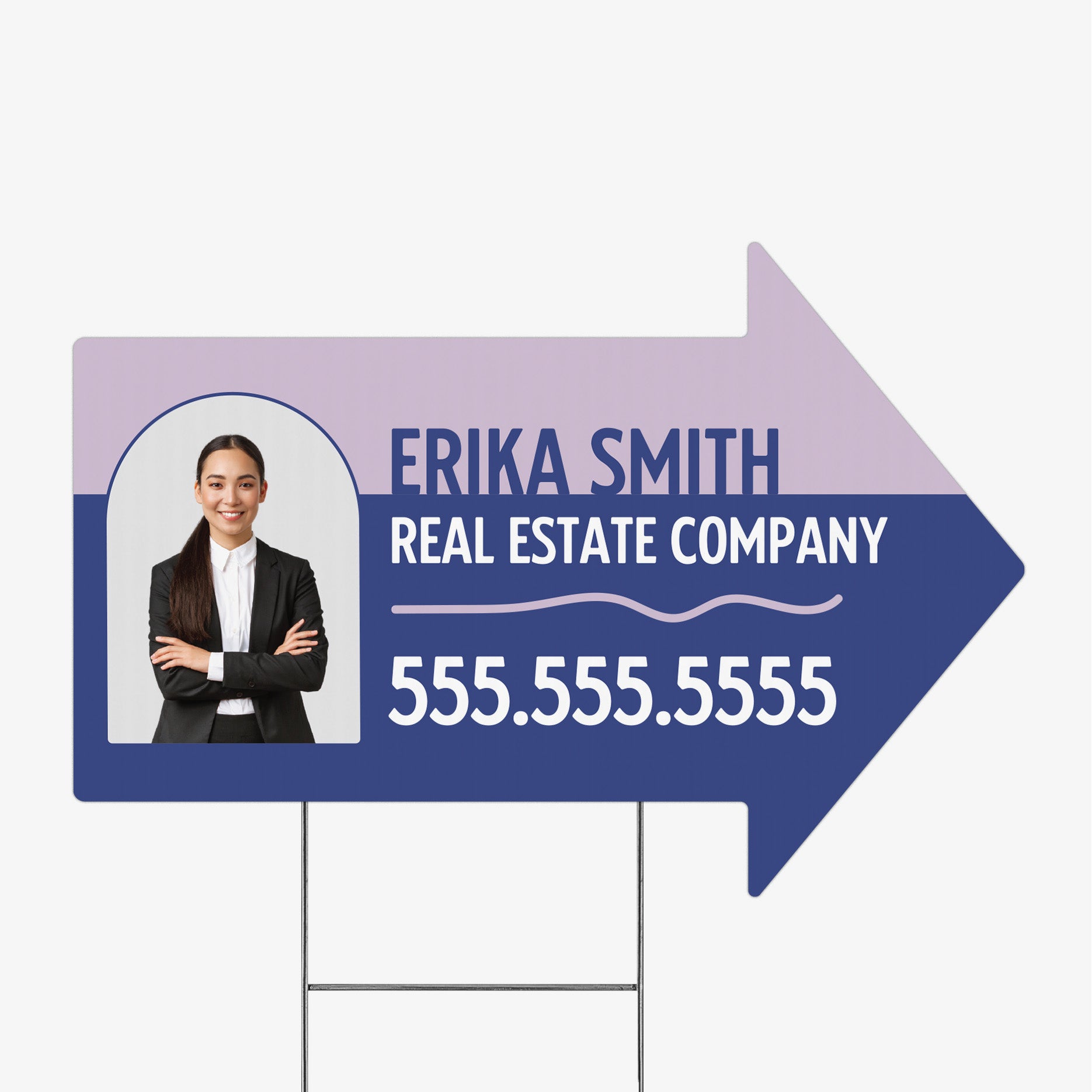 Customizable | Directional Arrow Real Estate Yard Sign – Market Dwellings