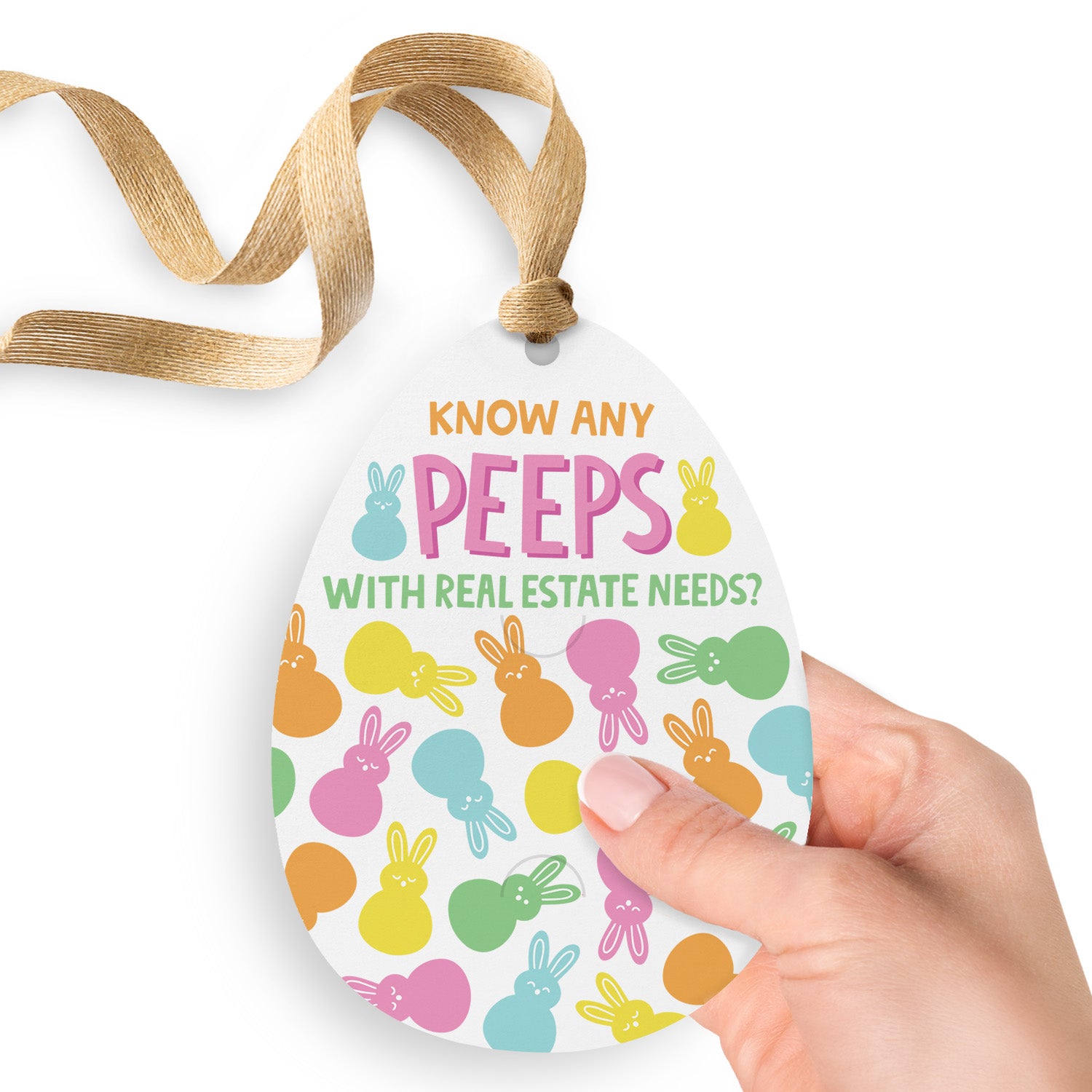 Know Any Peeps With Real Estate Needs? | Easter Spring Gift Tags | 4-G ...