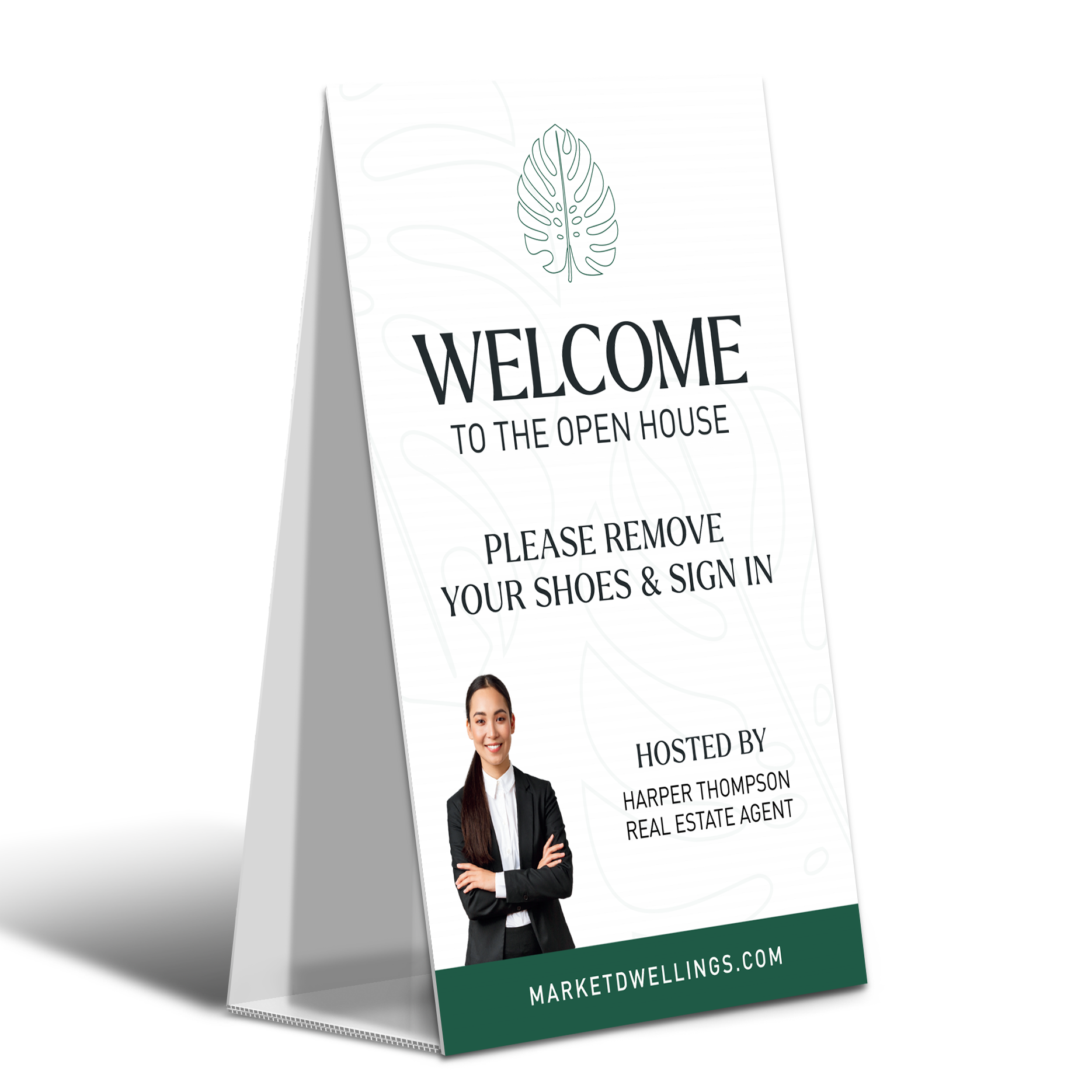 Corrugated A-Frame Sign – Market Dwellings