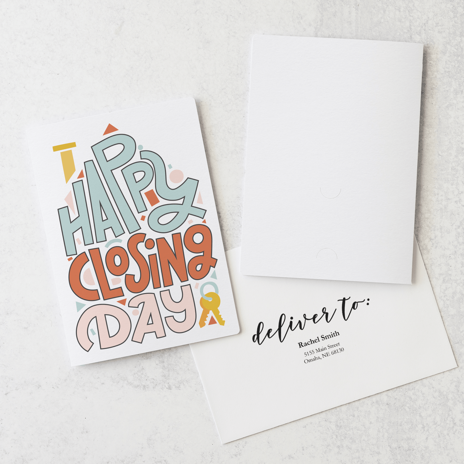 Set of "Happy Closing Day" Greeting Cards | Envelopes Included | 12-GC ...