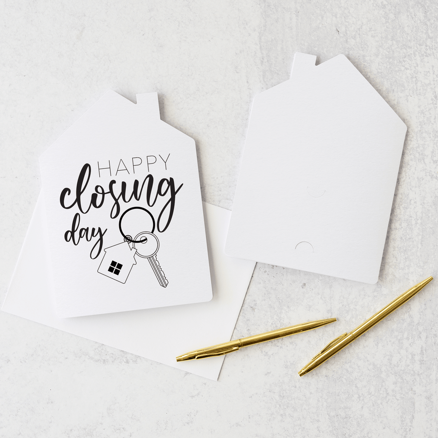 Set of "Happy Closing Day" Real Estate Agent Greeting Cards | Envelope ...
