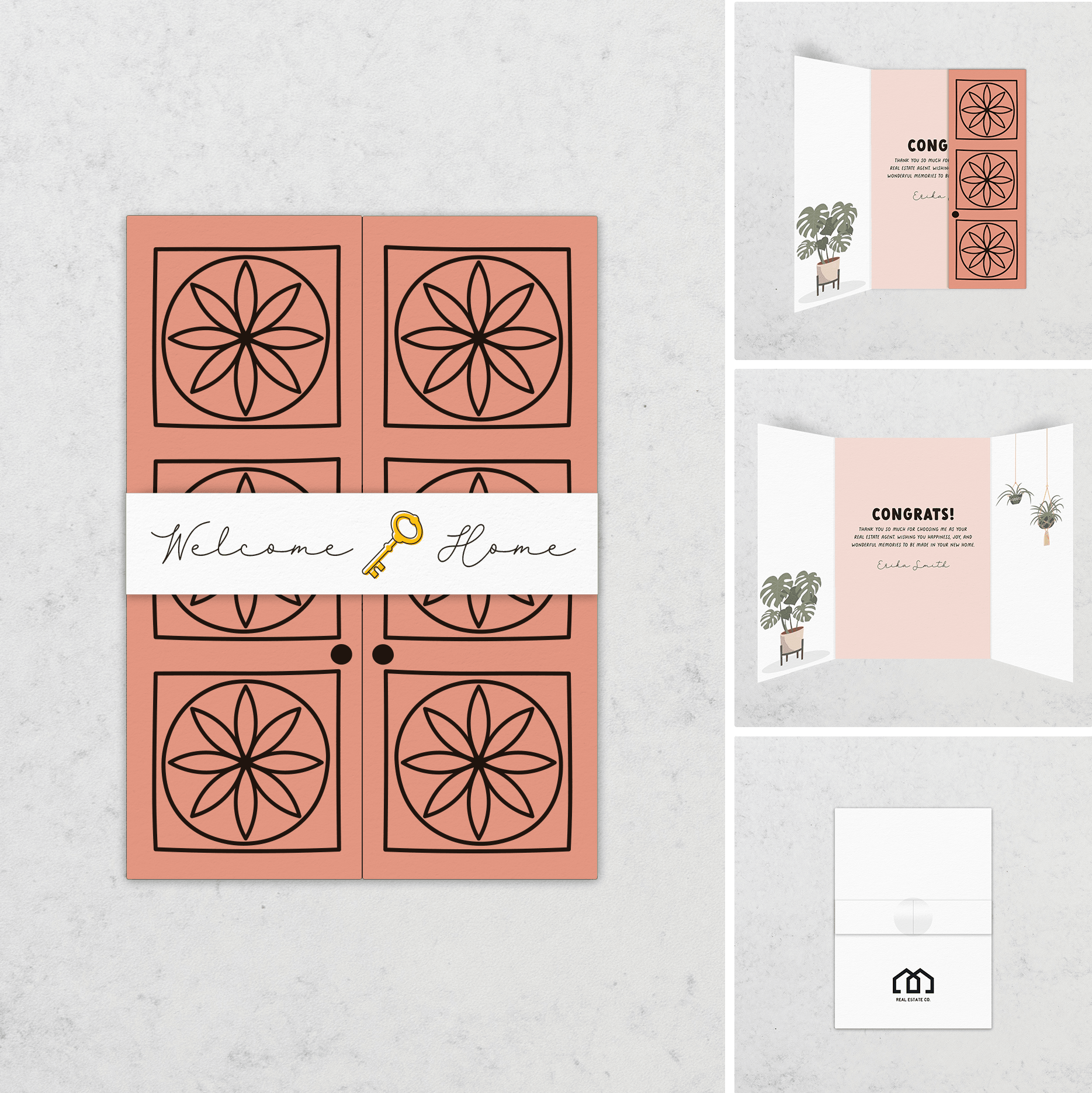 Customizable | Set of Welcome Home Closing Day Real Estate Agent Greet ...