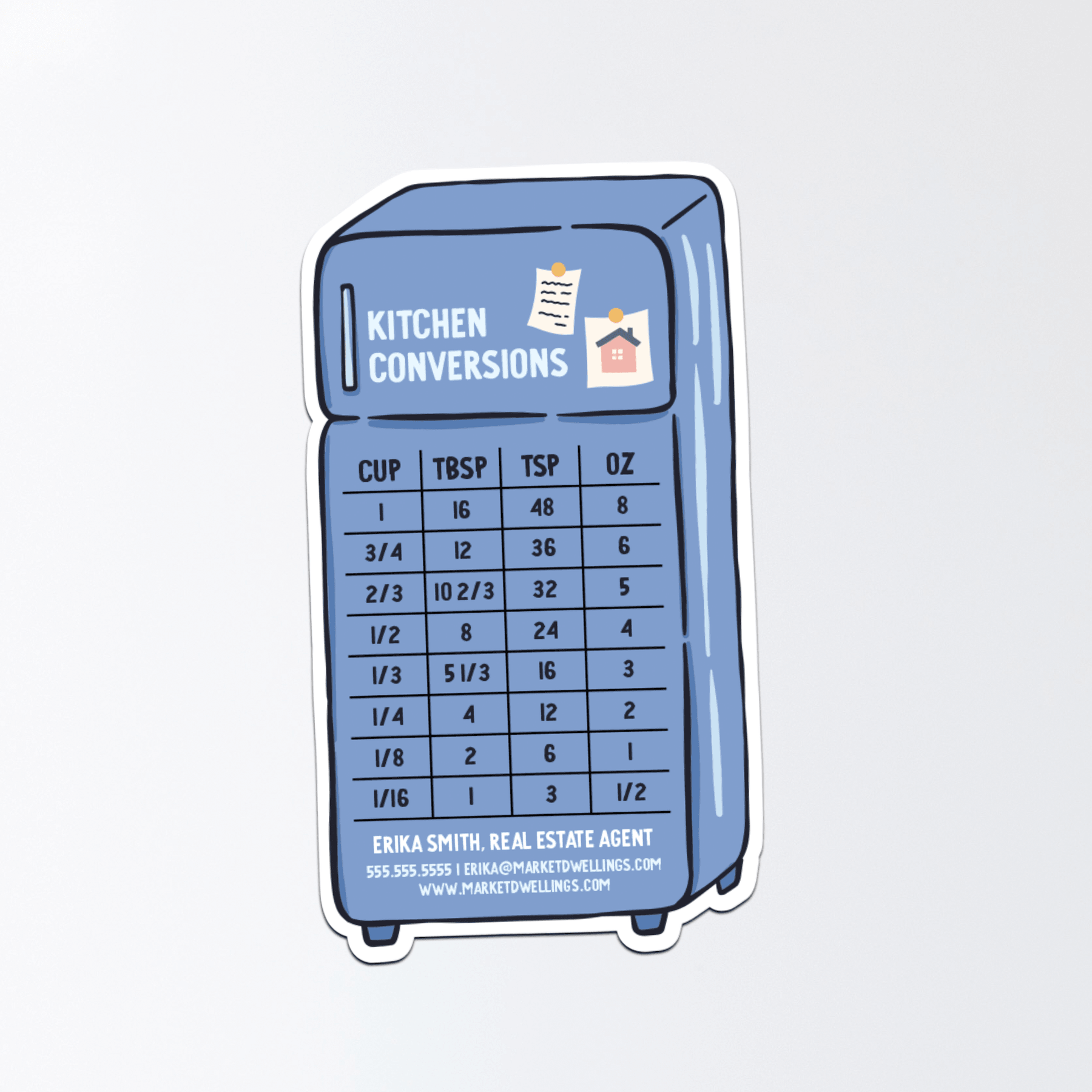 Customizable | Kitchen Conversions Refrigerator Magnets | DSM-10-AB ...