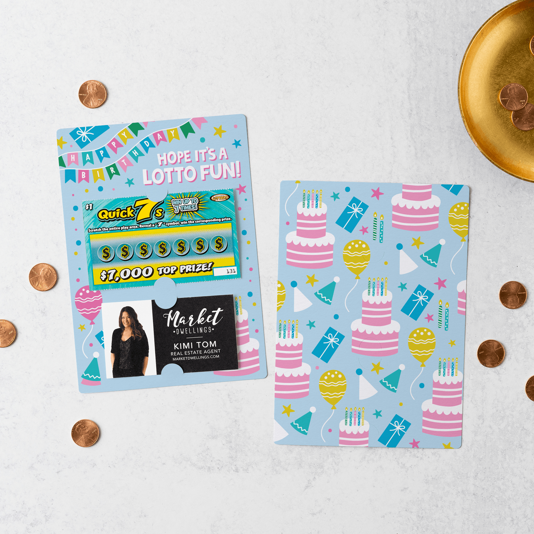 Set of Happy Birthday Hope It's A Lotto Fun! | Mailers | Envelopes Inc ...